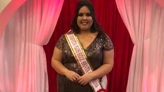 Brusquense conquista título de Miss Simpatia Plus Size SC 2019