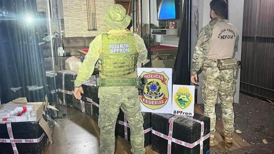 BPFRON e NEPOM/PF realizam apreensão milionária de mercadorias ilícitas