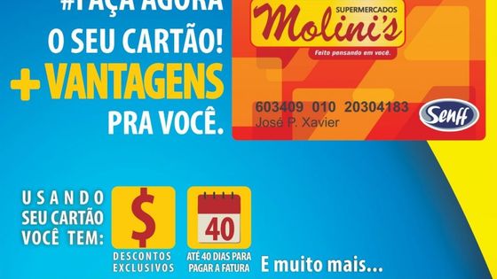 A rede Molinis inova com o lançamento do Cartão Molinis!