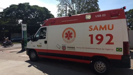 Motociclista fica ferido em batida contra carro em Nova Londrina