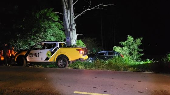 Adolescente fica ferido em batida entre moto e carro na PR-182 em Loanda