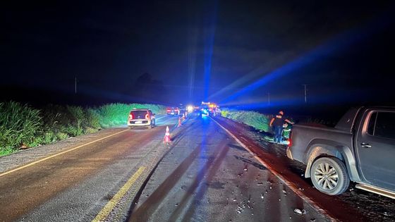 Motociclista morre em batida contra caminhonete na BR-376 em Guairaçá