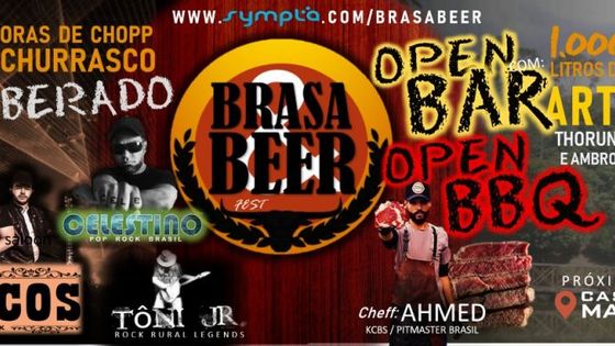 Brasa & Beer Fest terá 8h de churrasco e cerveja