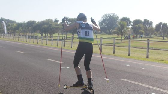Mirlene Picin conquista 6 medalhas no circuito brasileiro de Rollerski 2024