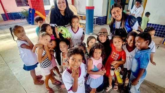 Creche no Paraguai recebe ação educativa do Programa Saúde na Escola
