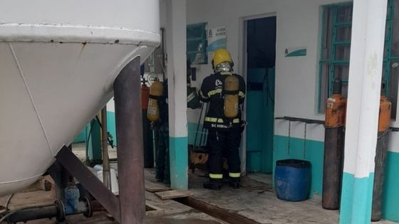 Vazamento de gás cloro em estação de água mobiliza bombeiros