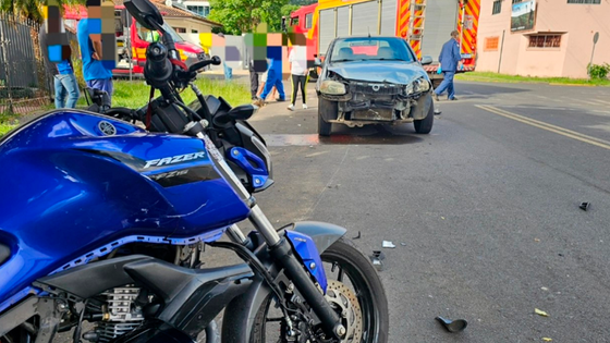 Após acidente fatal, outra colisão é registrada no bairro Santa Rosa