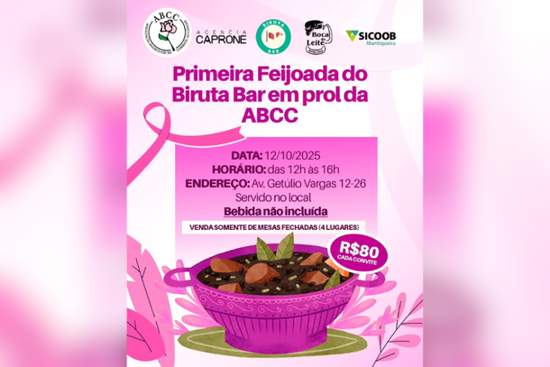 Feijoada beneficente em prol da ABCC acontece neste sábado em Bauru