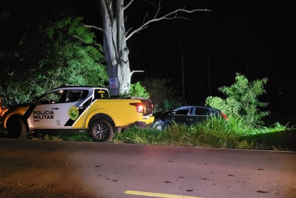Adolescente fica ferido em batida entre moto e carro na PR-182 em Loanda
