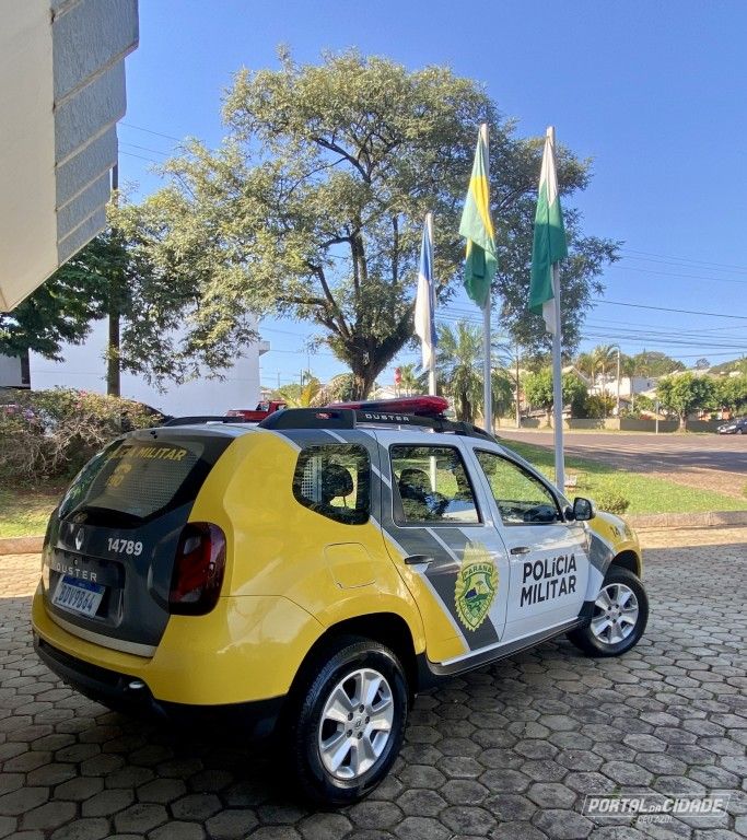 Viatura é entregue ao destacamento da Polícia Militar em Céu Azul
