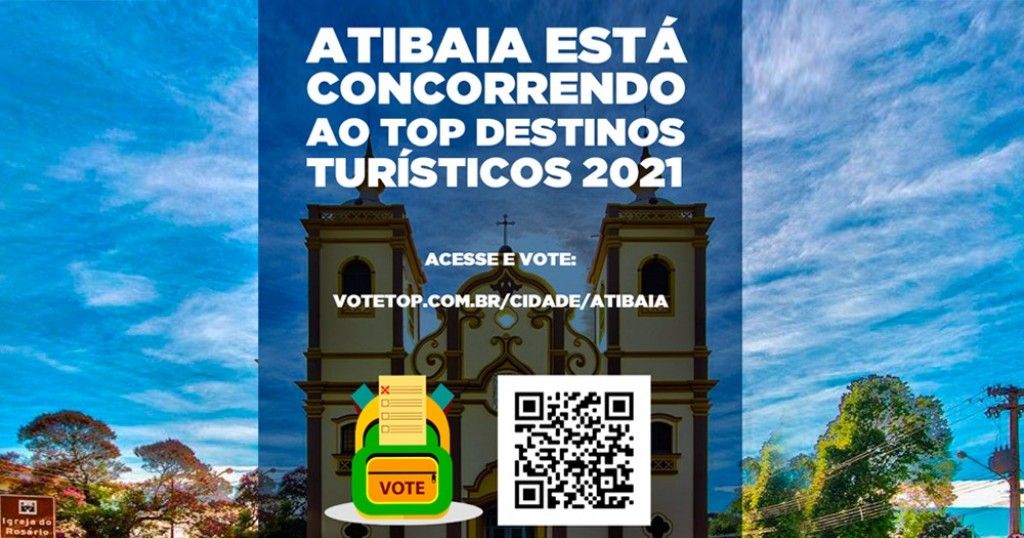 Atibaia concorre ao prêmio Top Destinos Turísticos 2021