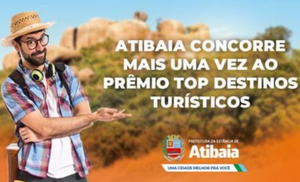 Atibaia concorre em três categorias no Prêmio Top Destinos Turísticos