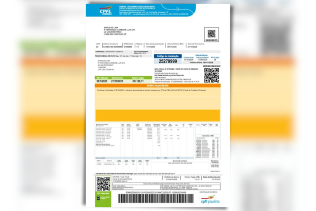 CPFL altera visual da conta de luz em Bady Bassitt e na região; veja o ...