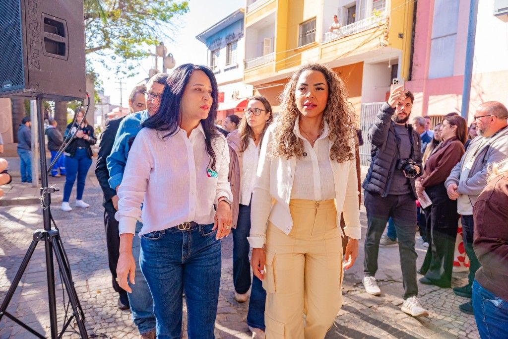 Suéllen Rosim recebe a primeira-dama do Estado de SP