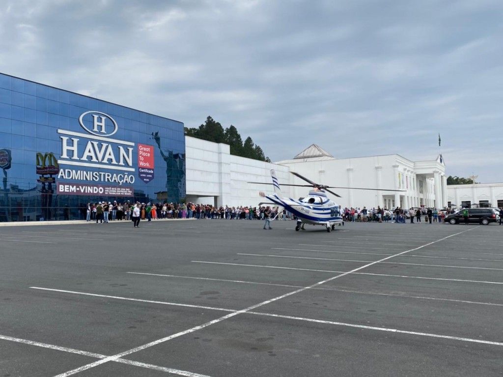 Havan sorteará 150 passeios de helicóptero no aniversário de Brusque