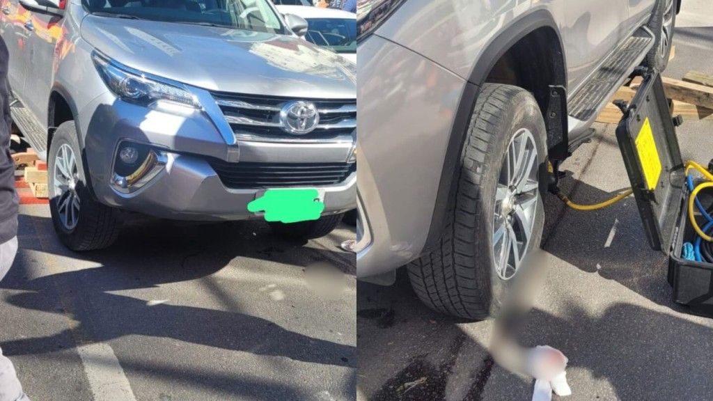 Idosa fica gravemente ferida após ser atropelada e ficar presa debaixo de carro