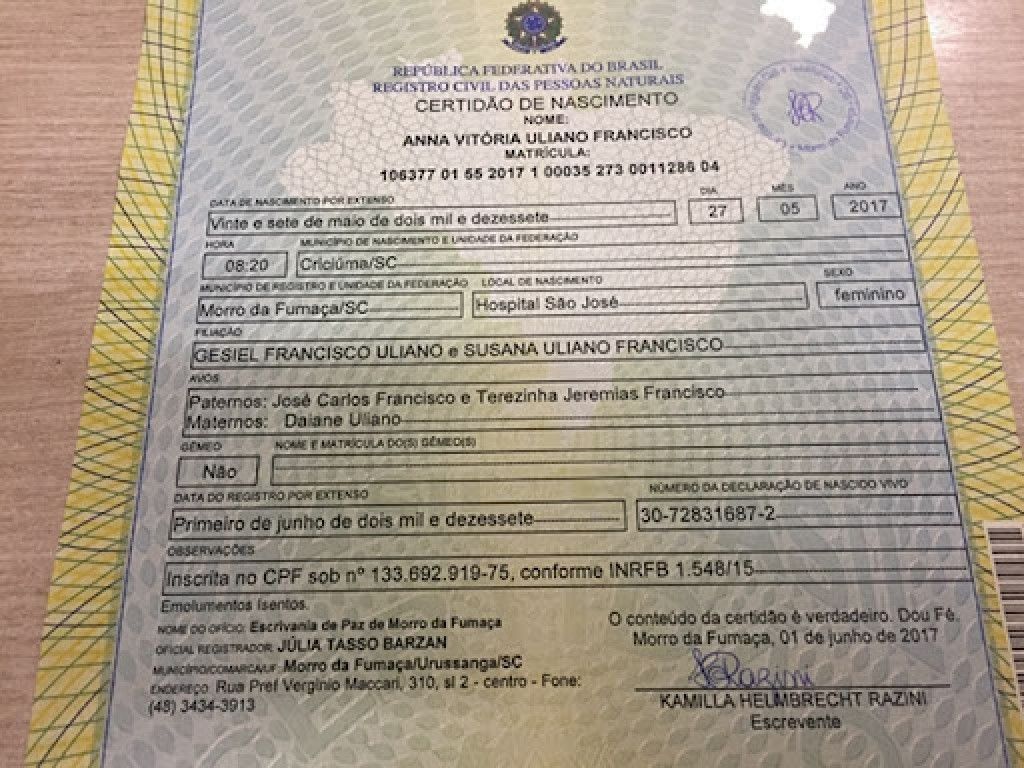 Cabreúva adota novo modelo de certidões de registro civil