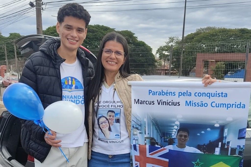 Aluno de Ivaté retorna ao Brasil após intercâmbio na Nova Zelândia