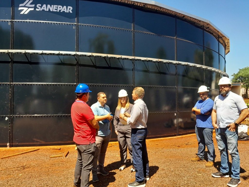 Novo reservatório da Sanepar vai dobrar capacidade de água em Foz do Iguaçu