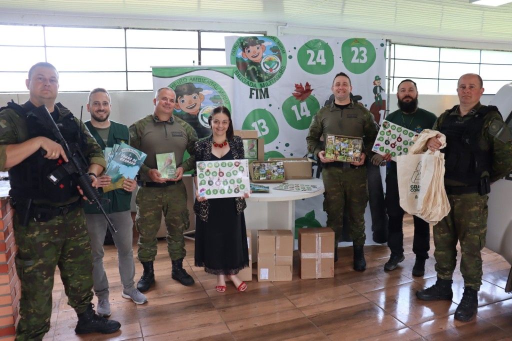 Prefeitura de Gramado doa materiais de educação ambiental à Patram