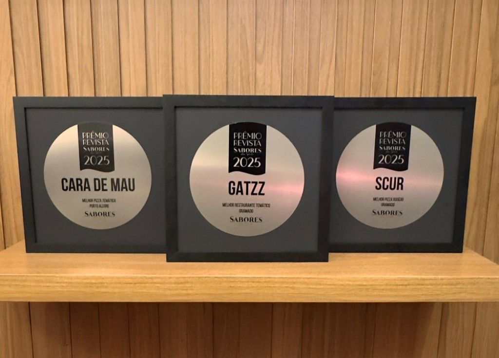 Cara de Mau, Gatzz e Scur Pizzaria conquistam o Prêmio Sabores do Sul