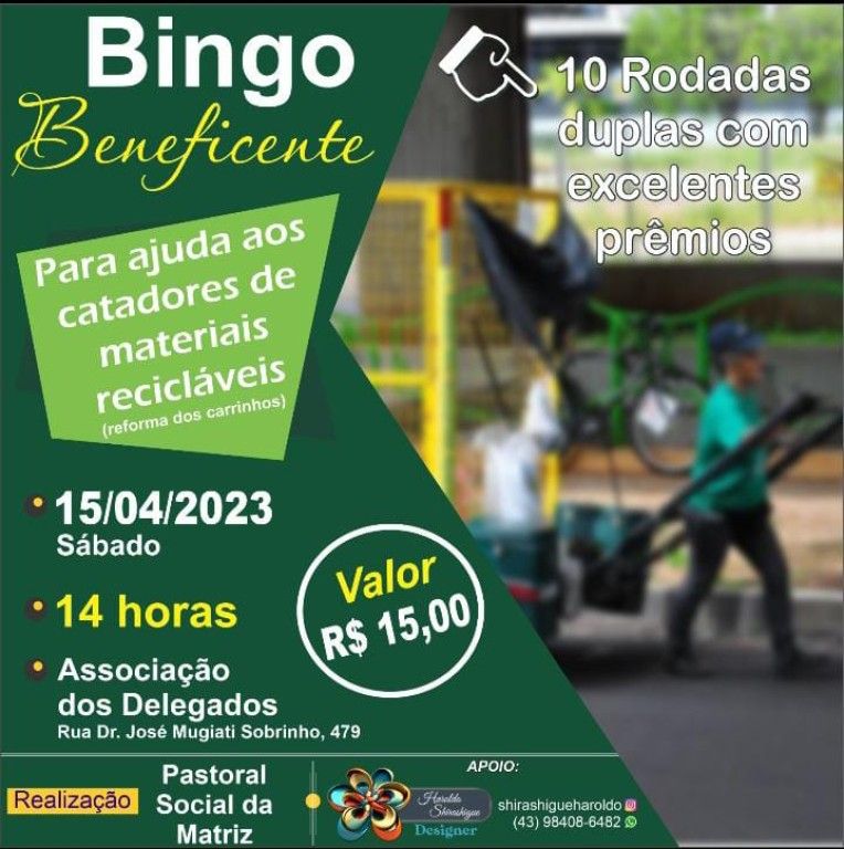 Pastoral da Igreja Matriz realiza bingo em prol dos catadores de ...