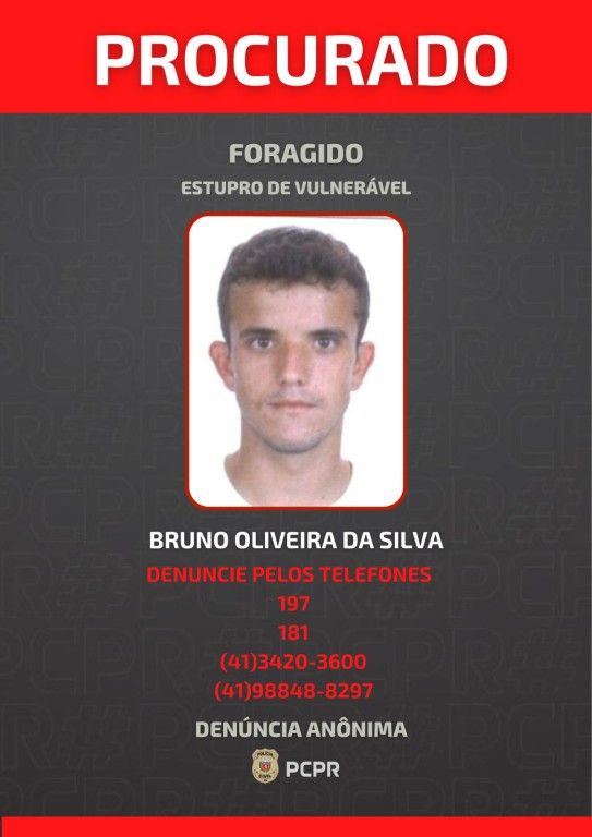 Polícia Civil divulga foragidos acusados de envolvimento em crimes sexuais