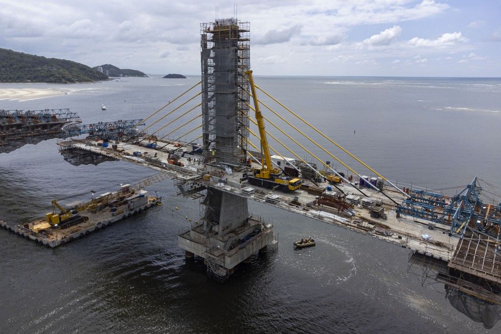 Ponte de Guaratuba atinge 85% de execução, mas custo da obra sobe 26%