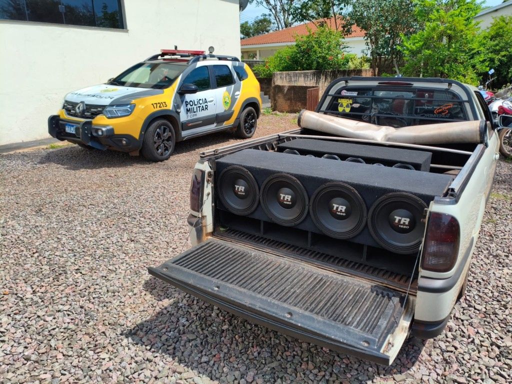 Som automotivo é apreendido perturbação do sossego em Nova Londrina
