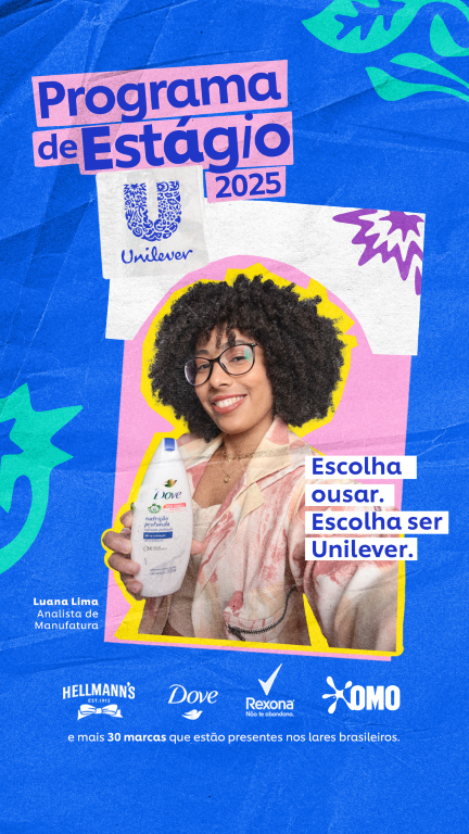 Unilever abre inscrições para Programa de Estágio 2025 em Louveira