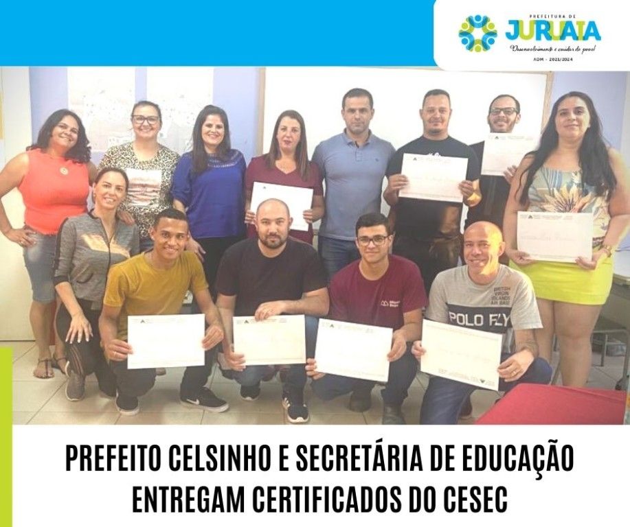 Município de Juruaia entrega certificados de alunos do CESEC