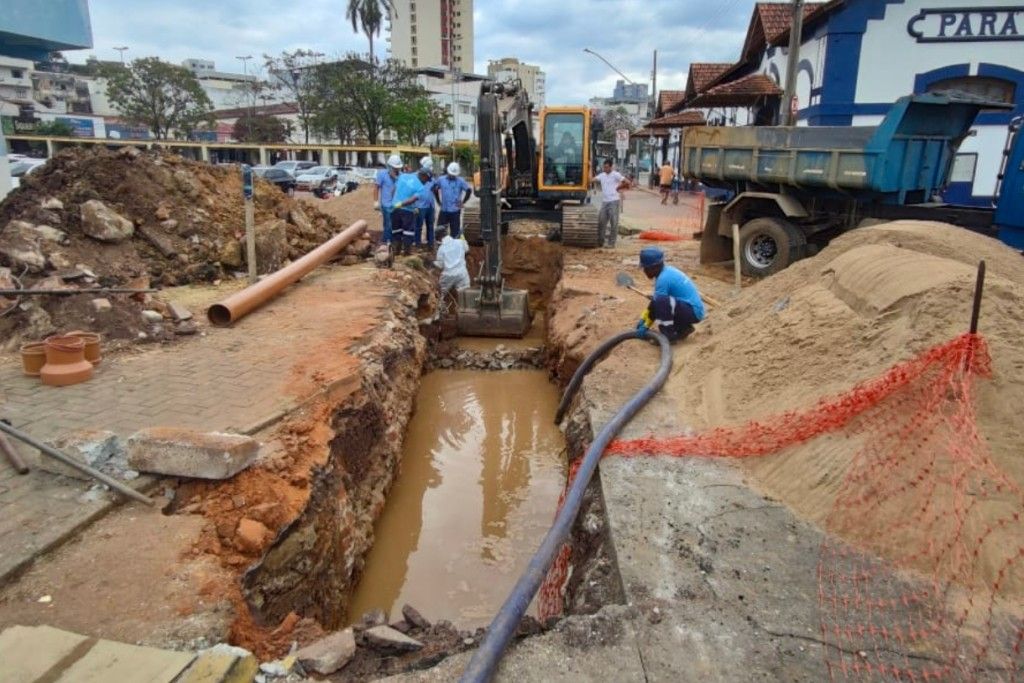 Novas Galerias São Identificadas Durante Construção Da Nova Drenagem