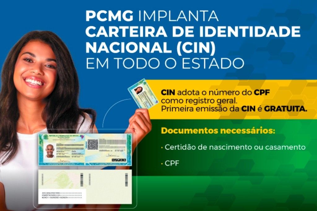 Minas Gerais já emite nova Carteira de Identidade Nacional