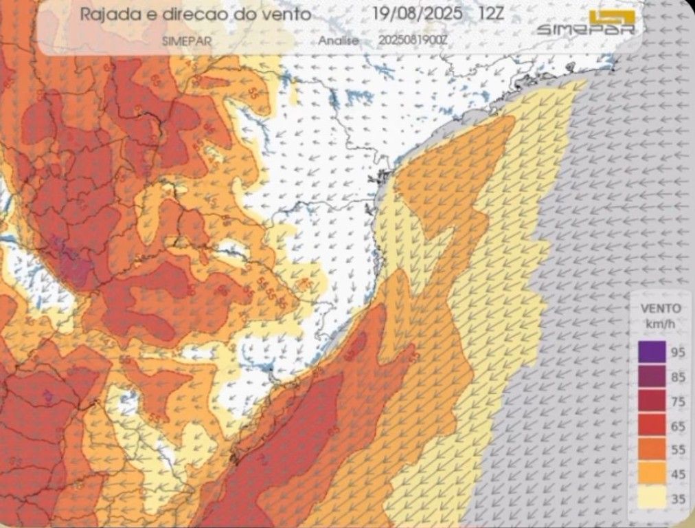 Agosto marca temporada de ventos fortes em Paranavaí; entenda o fenômeno
