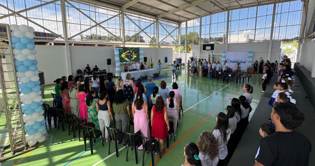 Prefeitura inaugura quadra coberta em escola do distrito de Sumaré