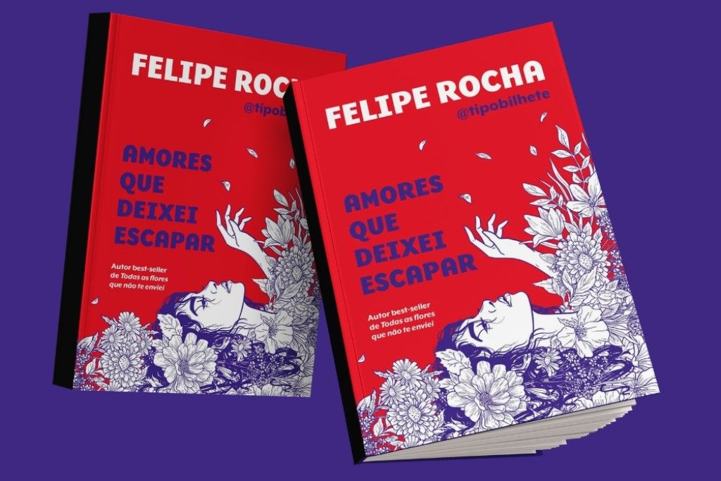 Editora Astral caprichou no livro "Amores que deixei escapar" de Felipe Rocha