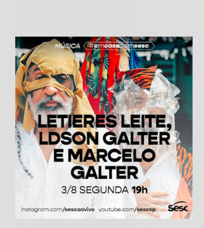 Letieres Leite, Ldson Galter e Marcelo Galter fazem show, hoje, às 19h