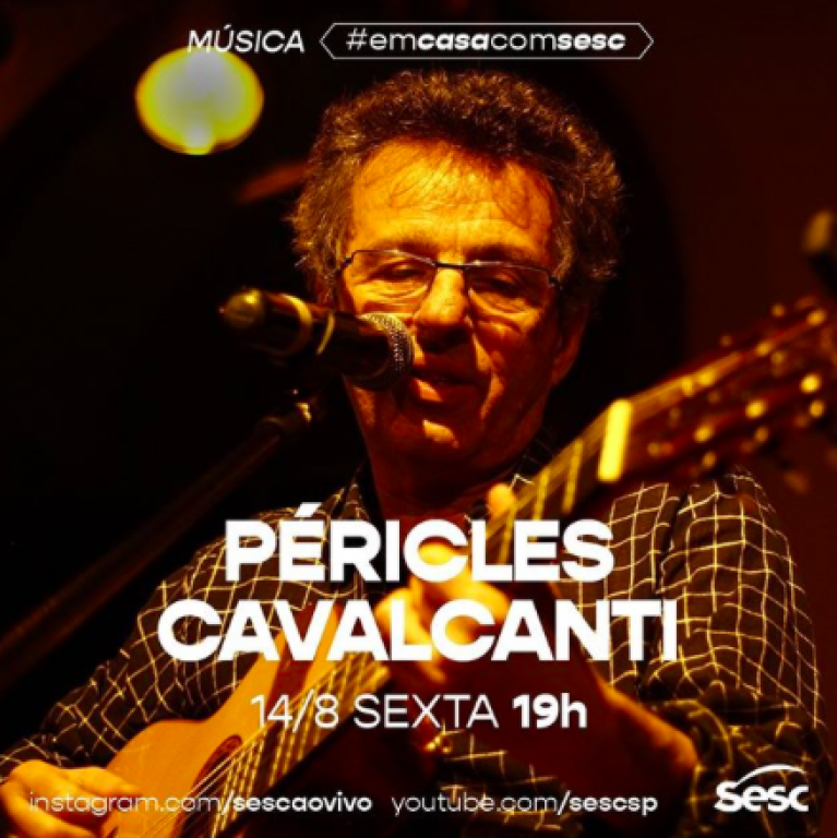 Péricles Cavalcanti se apresenta hoje, às 19h