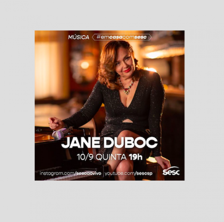 Jane Duboc canta seus sucessos hoje, às 19h