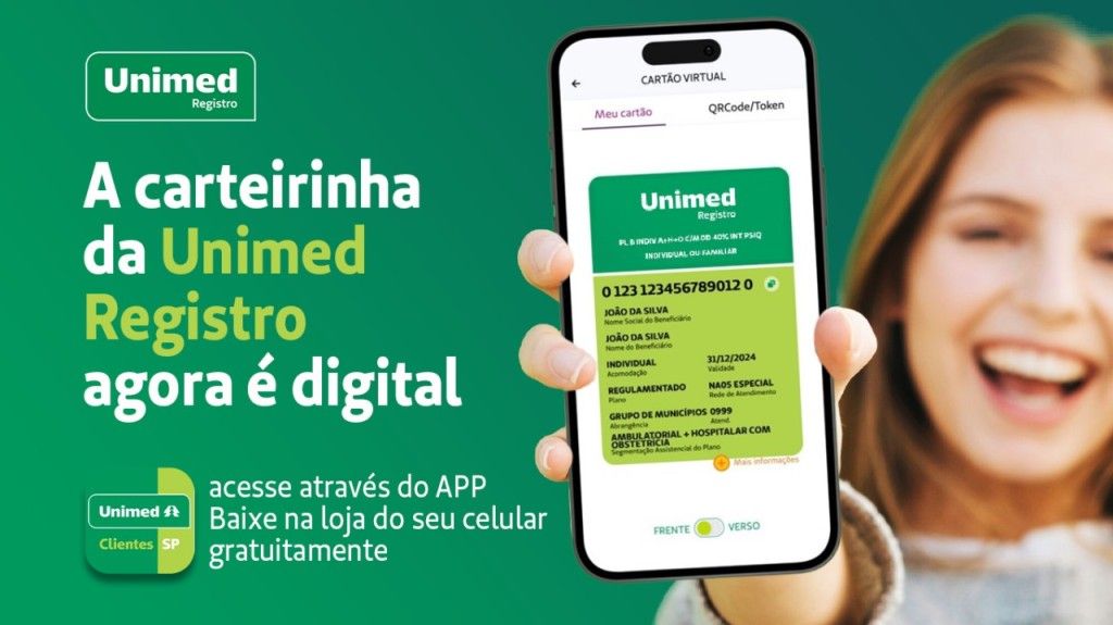 Carteirinha da Unimed Registro será 100% digital a partir de 2025