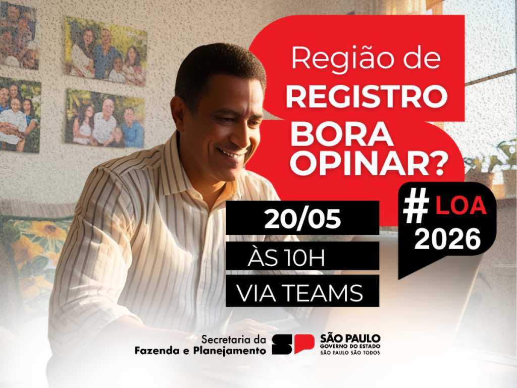 Sefaz-SP realiza audiência pública da LOA 2026 na região de Registro