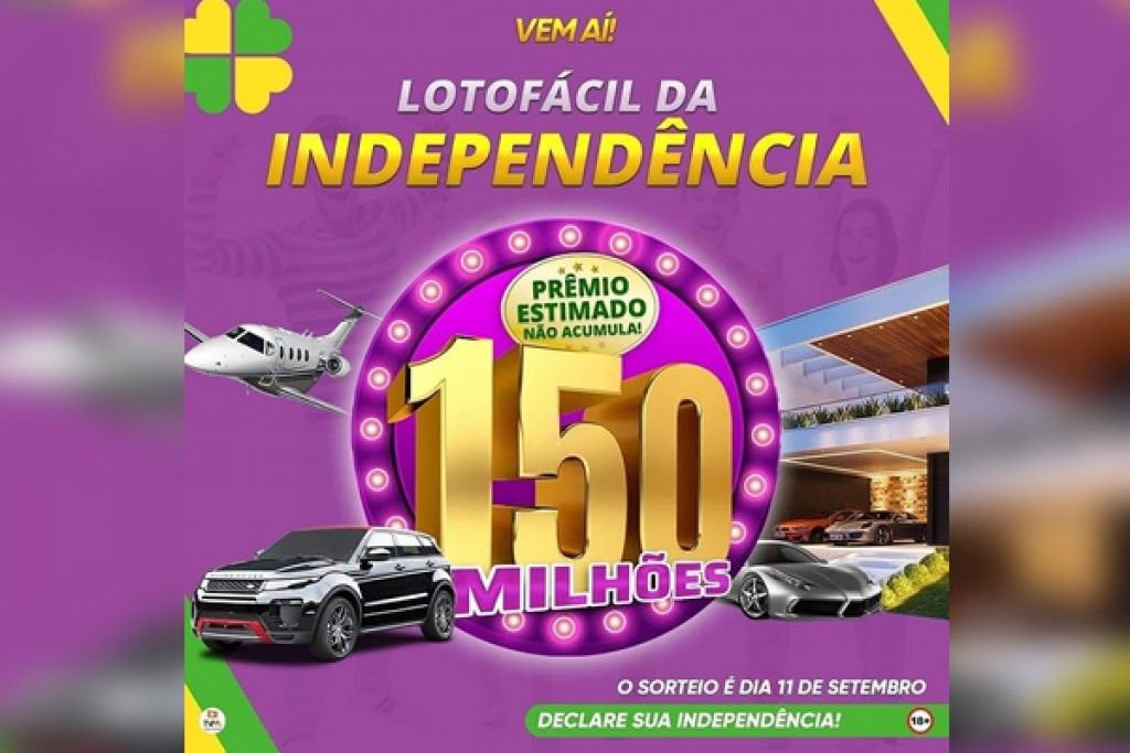 Lotofácil da Independência pagará R$ 150 milhões e você não pode perder!