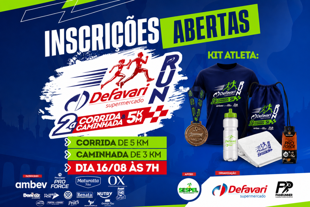 2ª Corrida e Caminhada Defavari abre inscrições com prova de 5 km e ...