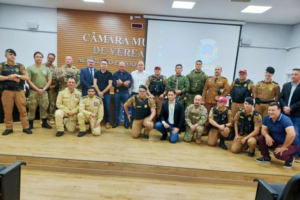 Secretário de Segurança do Paraná visita Santa Helena