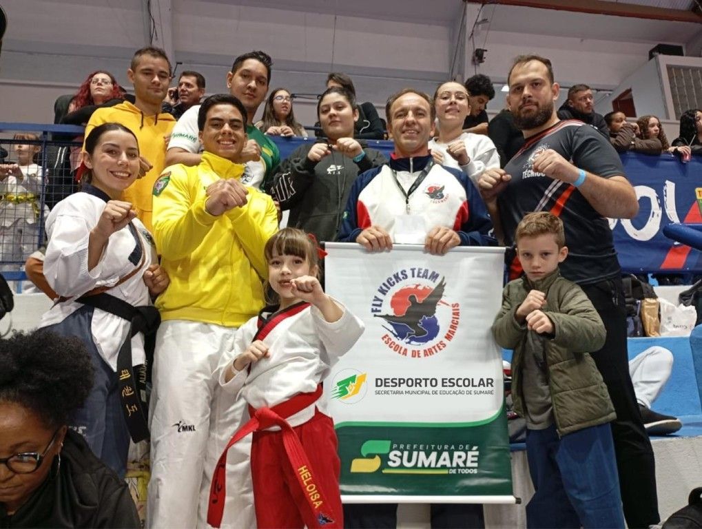 Taekwondo de Sumaré conquista 10 medalhas no Campeonato Paulista