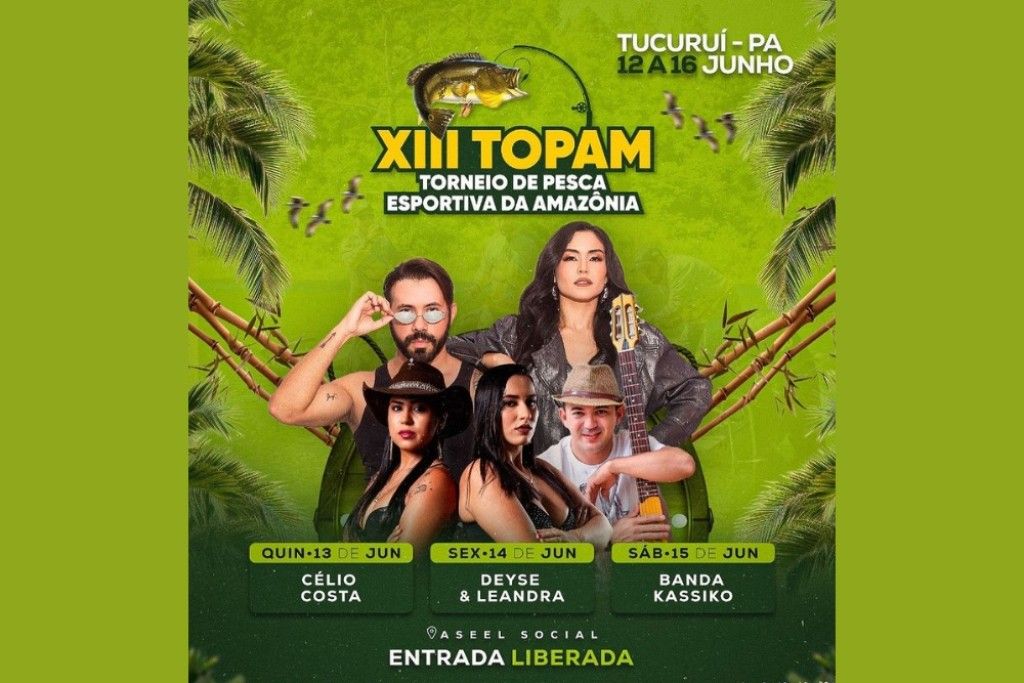 Confira as atrações musicais do XIII TOPAM