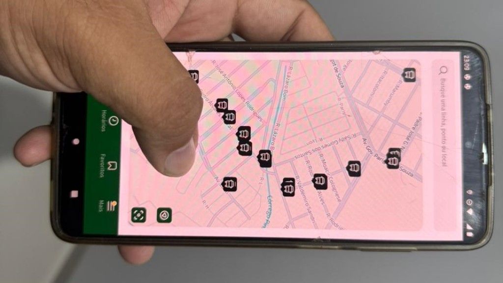 Aplicativo indica horários, trajeto e localização dos ônibus em Umuarama