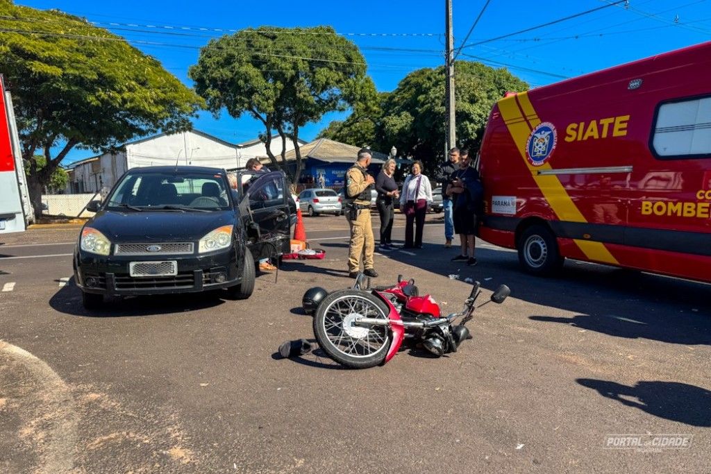 Acidente em frente à Guarda Municipal de Umuarama deixa jovem ferido ...